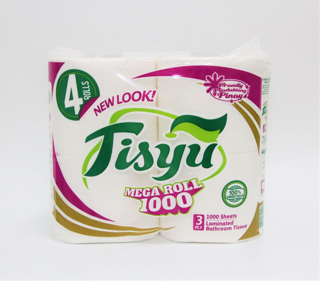 TISYU MEGA ROLL BATHROOM TISSUE 4 ROLL 3PLY 1000SHEETS - Iloilo ...