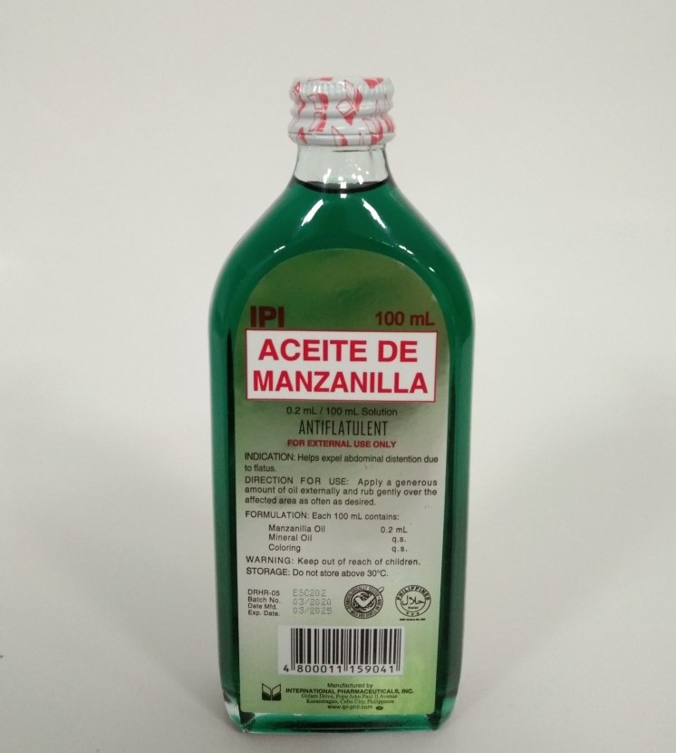 MANZANILLA OIL 100ML - Iloilo Supermart Online- Aton Guid ini!