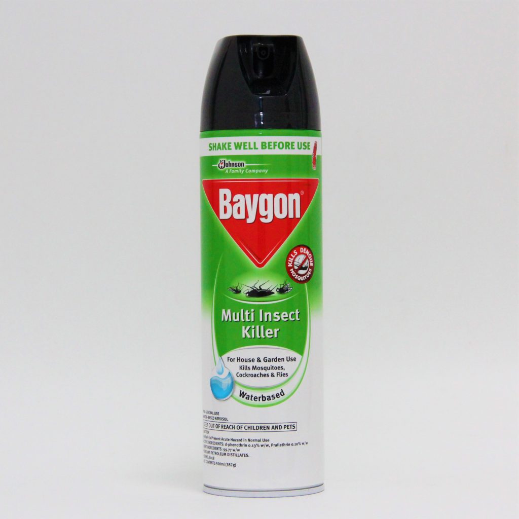 BAYGON MULTI INSECT KILLER AEROSOL WATERBASED 500ML - Iloilo Supermart ...