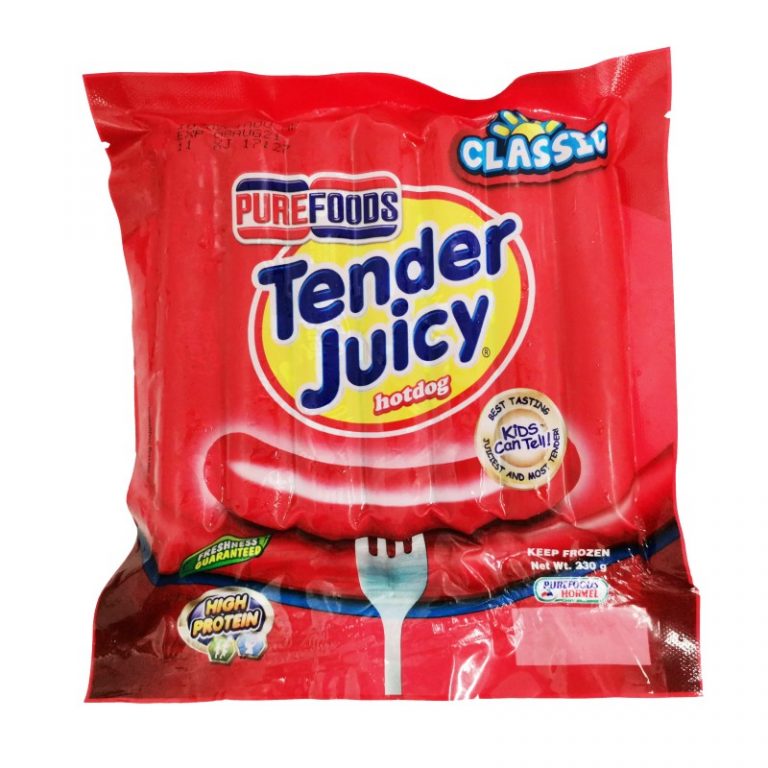 PUREFOODS TENDER JUICY HOTDOG CLASSIC 230G - Iloilo Supermart Online ...