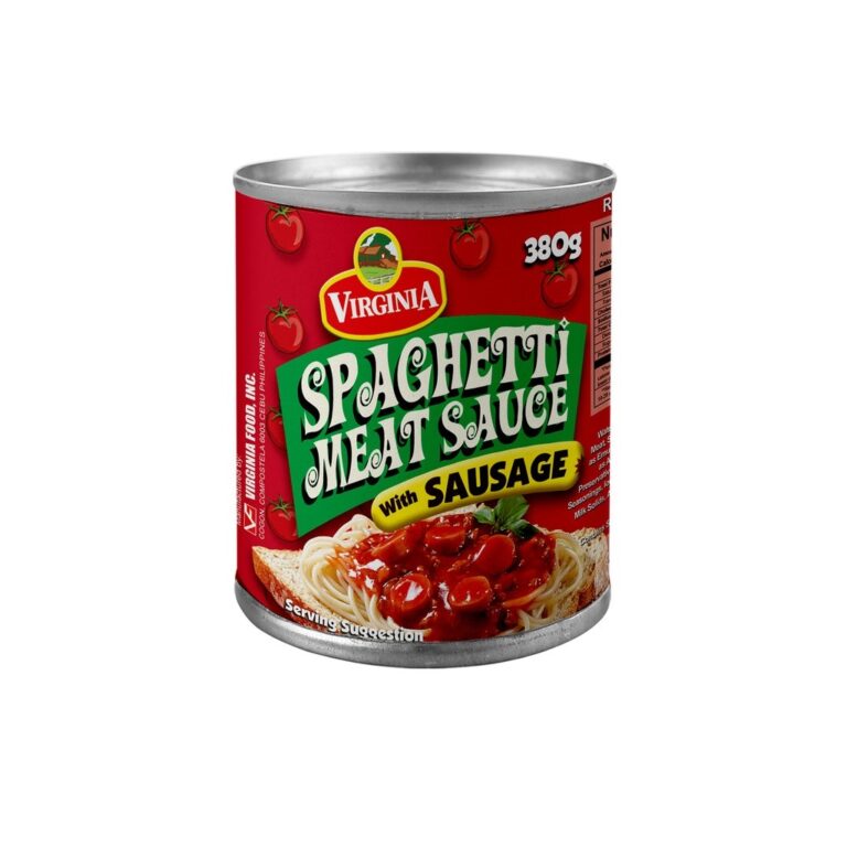 VIRGINIA SPAGHETTI MEAT SAUCE W/ SAUSAGE 380G - Iloilo Supermart Online ...