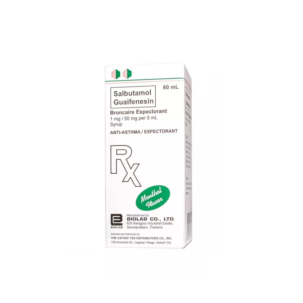 BRONCAIRE EXPECTORANT SYRUP 60ML - Iloilo Supermart Online- Aton Guid ini!