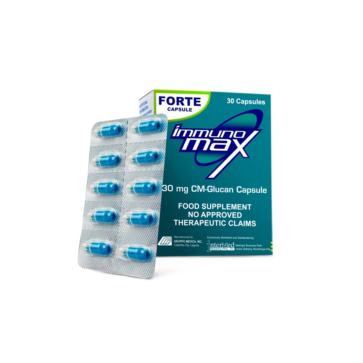 IMMUNOMAX FORTE 30MG CAPSULE - Iloilo Supermart Online- Aton Guid ini!