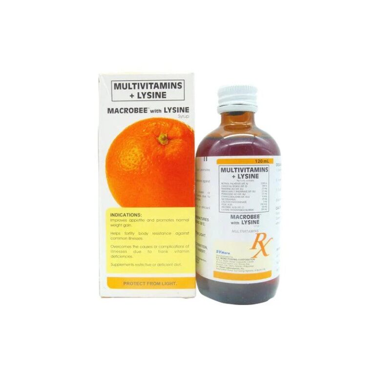 MACROBEE WITH LYSINE SYRUP 120ML - Iloilo Supermart Online- Aton Guid ini!