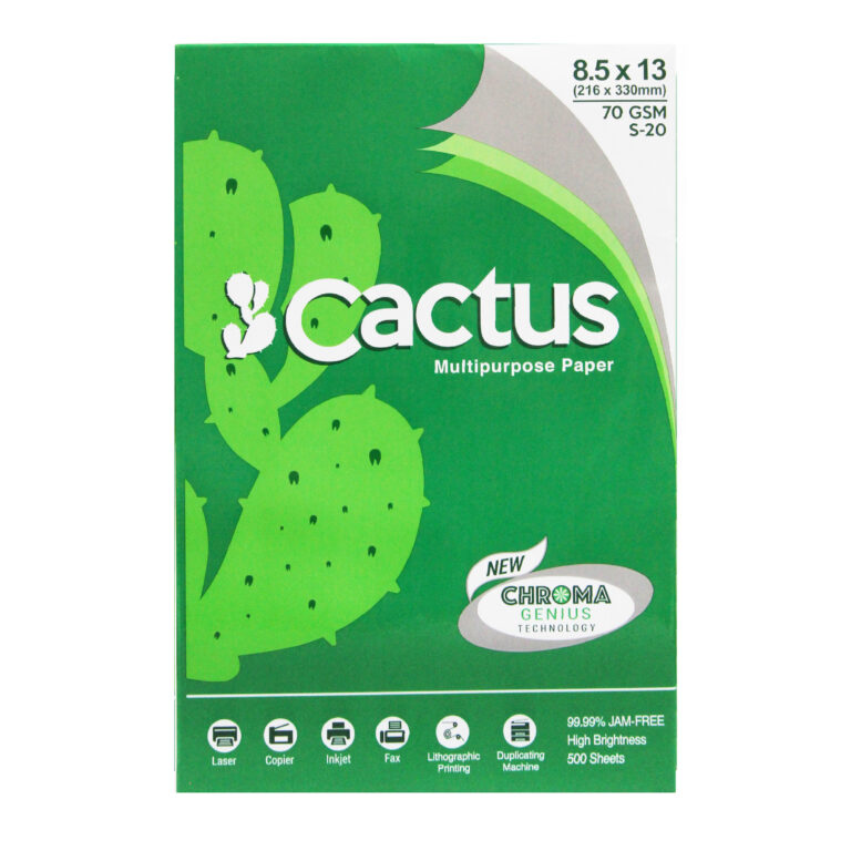 CACTUS COPY PAPER 13 X 8.5 LONG - Iloilo Supermart Online- Aton Guid ini!