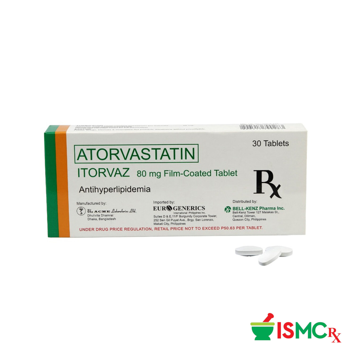 ITORVAZ 80MG TABLET - Iloilo Supermart Online- Aton Guid ini!
