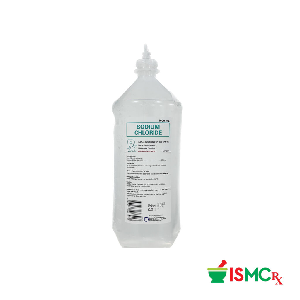 SODIUM CHLORIDE FOR IRRIGATION 1L - Iloilo Supermart Online- Aton Guid ini!