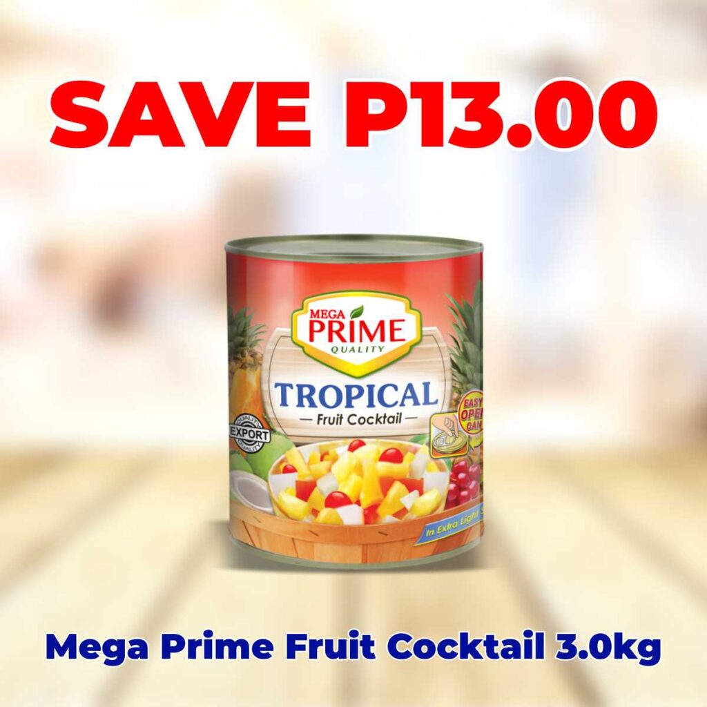 Mega Prime Fruit Cocktail 3.0kg Save P13.00 - Iloilo Supermart Online ...