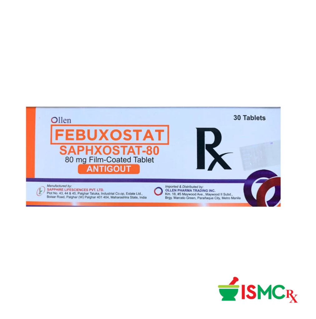 FEBUXOSTAT 80MG TABLET - Iloilo Supermart Online- Aton Guid ini!