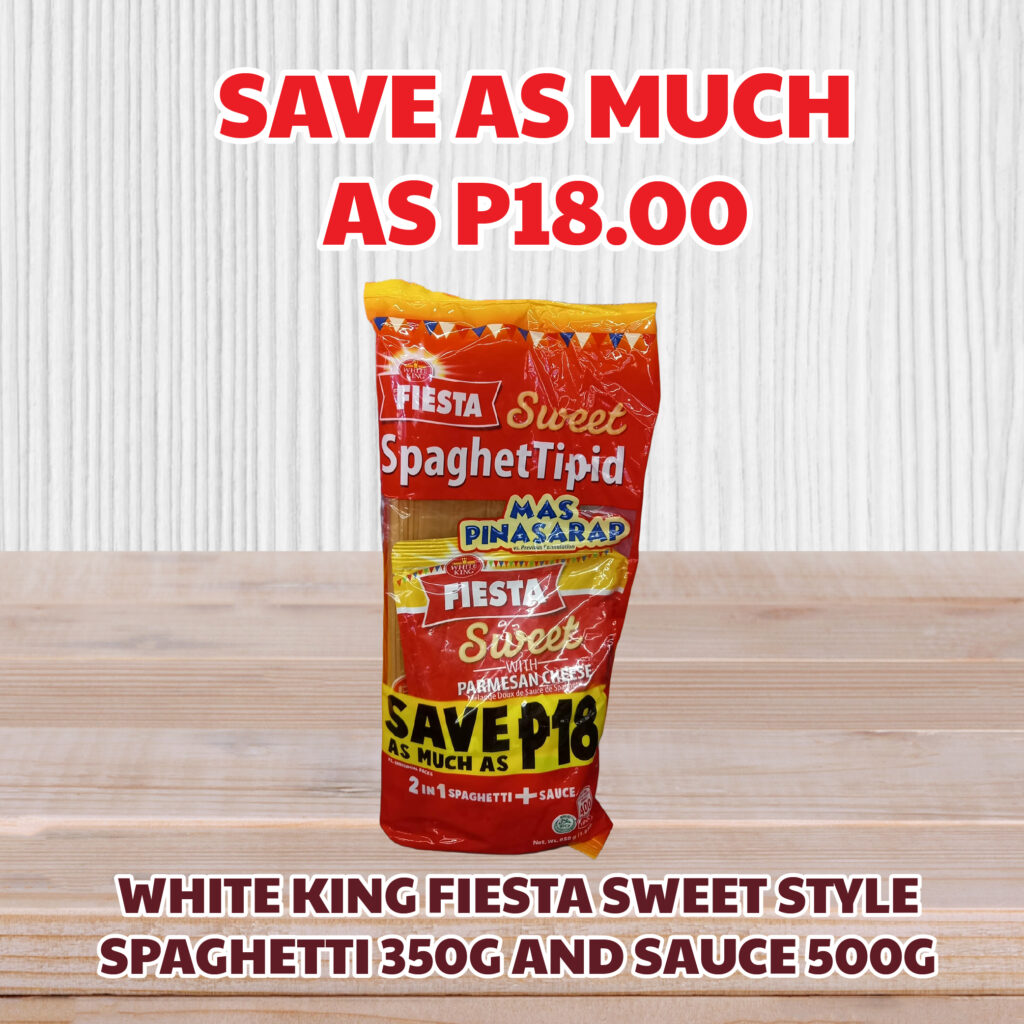 White King Fiesta Sweet Style Spaghetti 350g and Sauce 500g Save as ...