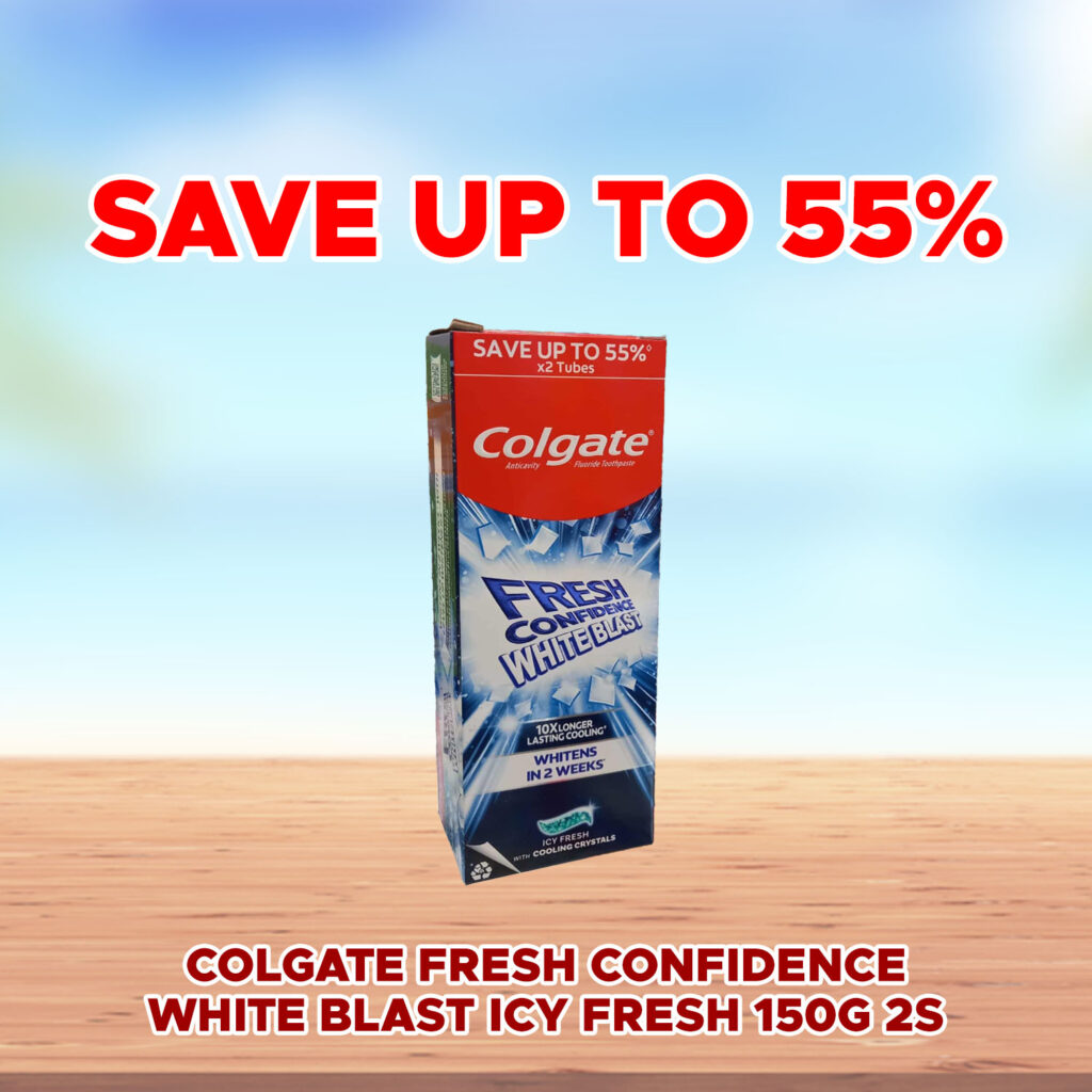 Colgate Fresh Confidence White Blast Icy Fresh 150g 2s Save up to 55% ...